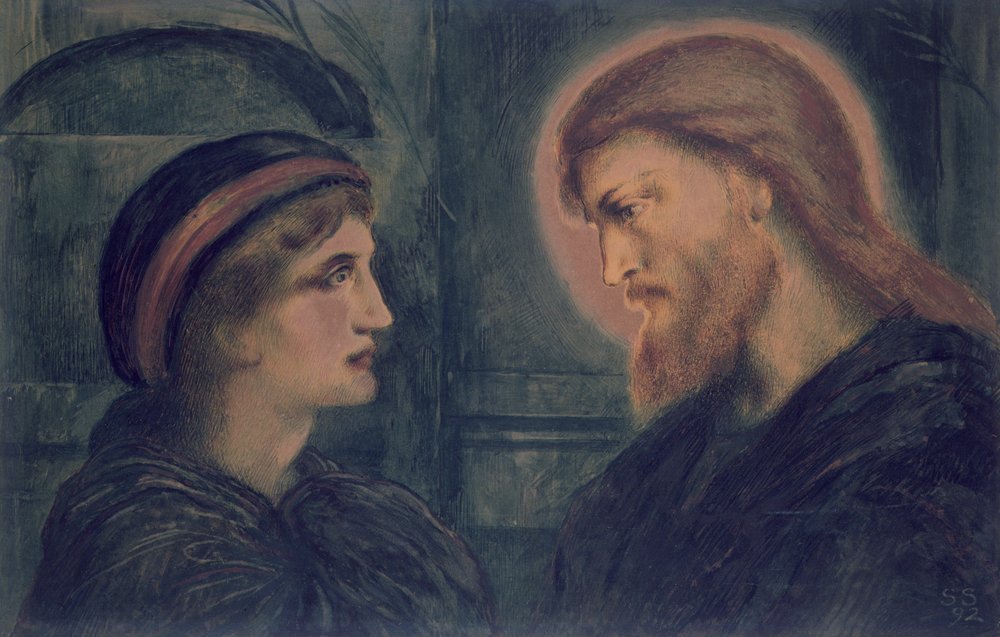 Christ and Youth by Simeon Solomon: Buy fine art print